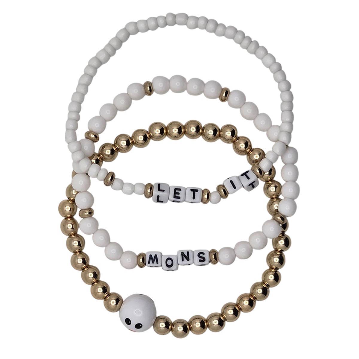 Click here for 3pc. Let it Snow Stretch Bracelet prices