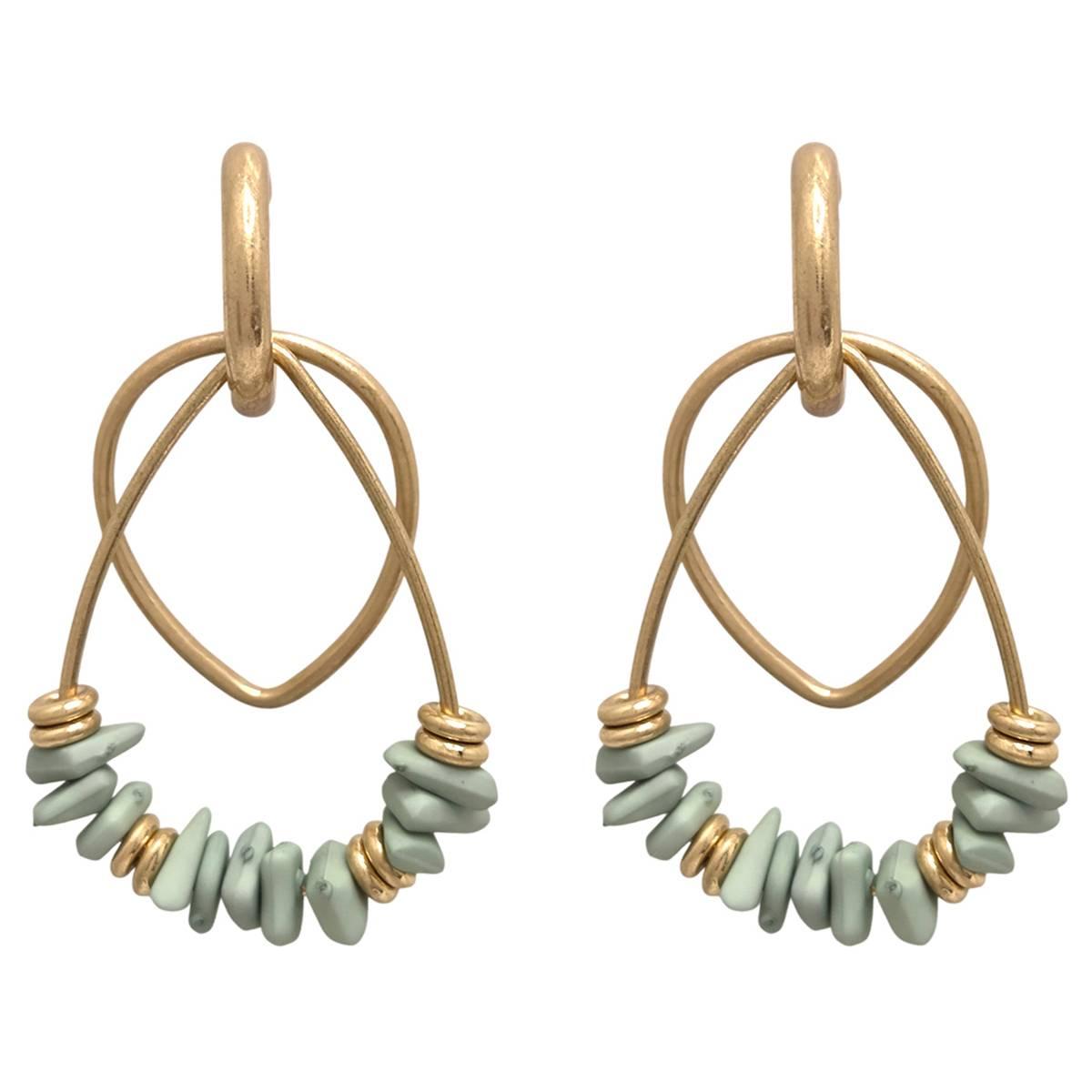 Click here for Ashley Cooper(tm) Double Teardrop Hoop Drop Bead E... prices