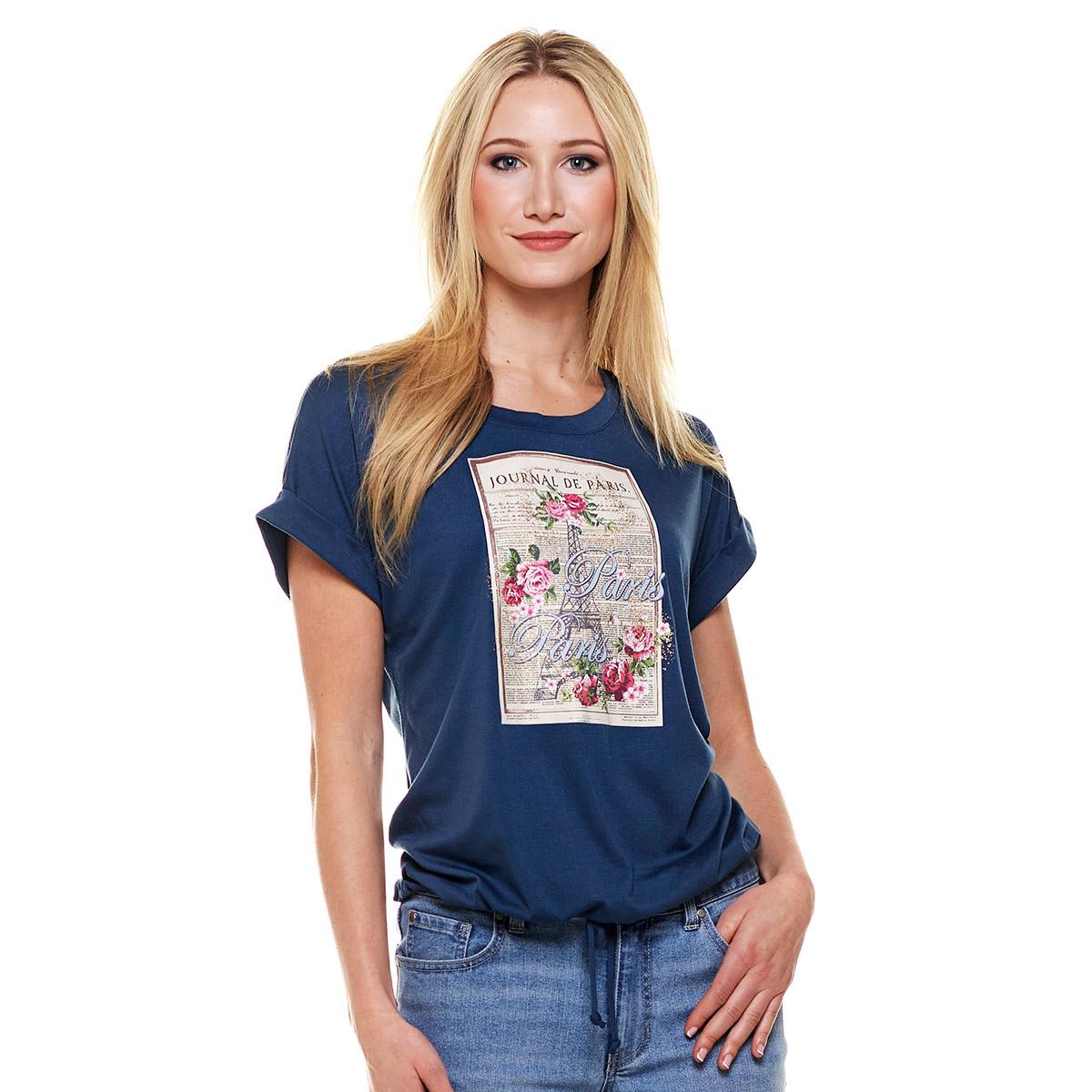 Click here for Womens Tru Self Short Sleeve Dolman Tunnel Hem Gra... prices