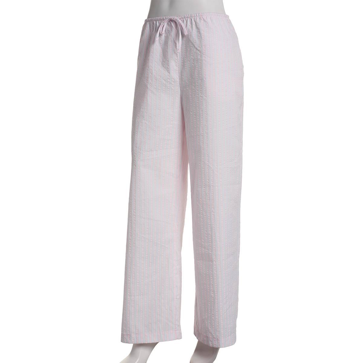 Click here for Juniors Self Esteem Stripe Seersucker Wide Leg Lou... prices