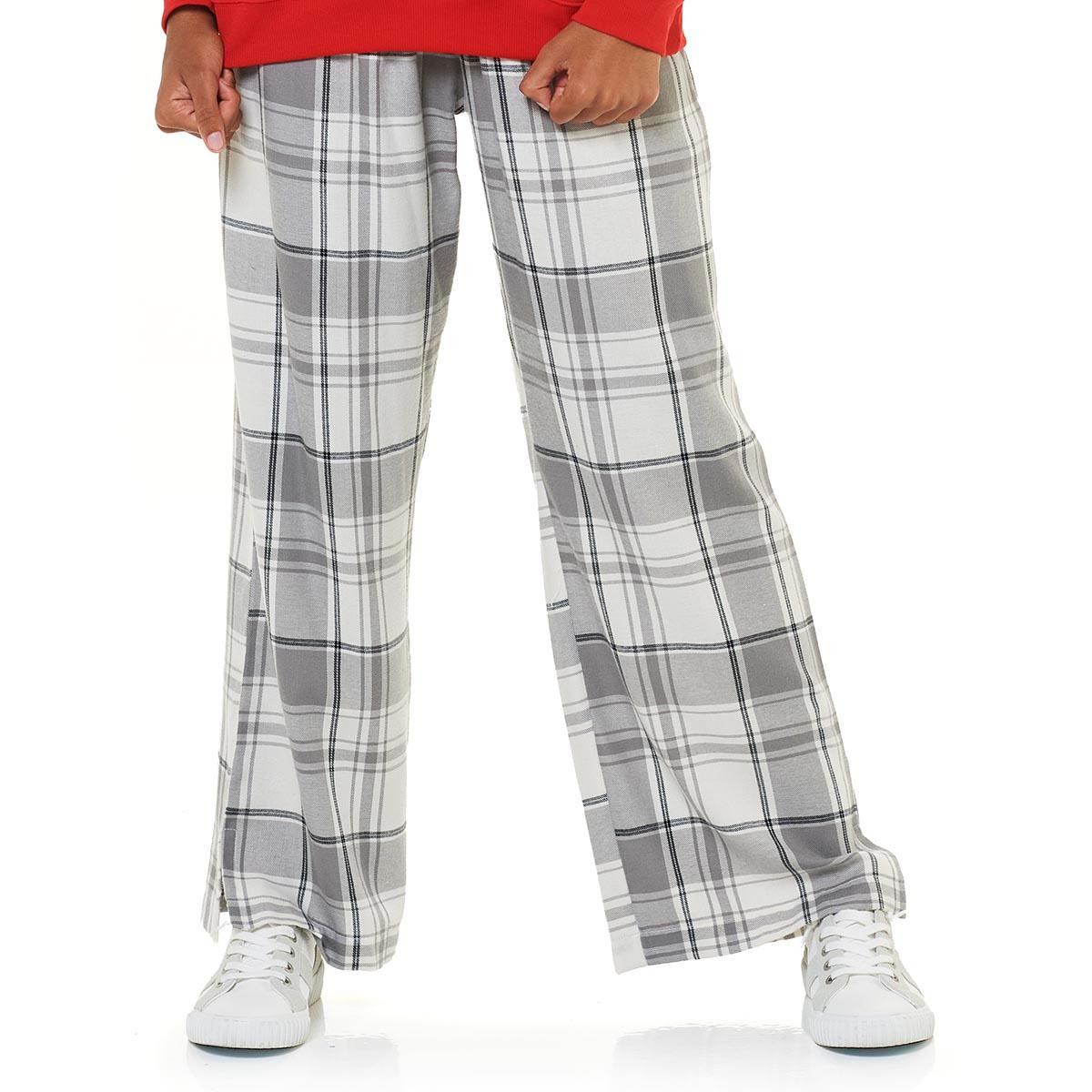Click here for Juniors No Comment Plaid Wide Leg Lounge Pants prices