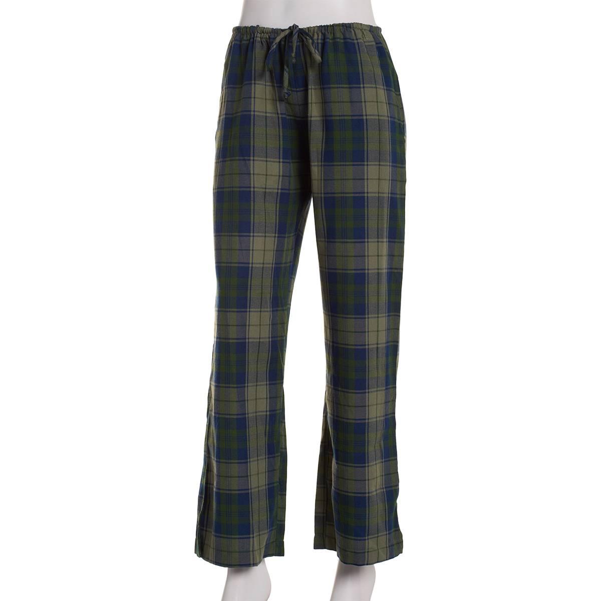Click here for Juniors Self Esteem Green Twill Plaid Wide Leg Lou... prices