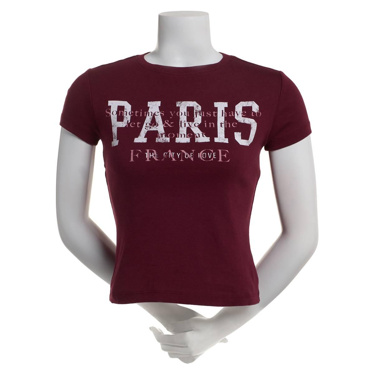 Click here for Juniors Self Esteem Paris City of Love Baby Tee prices