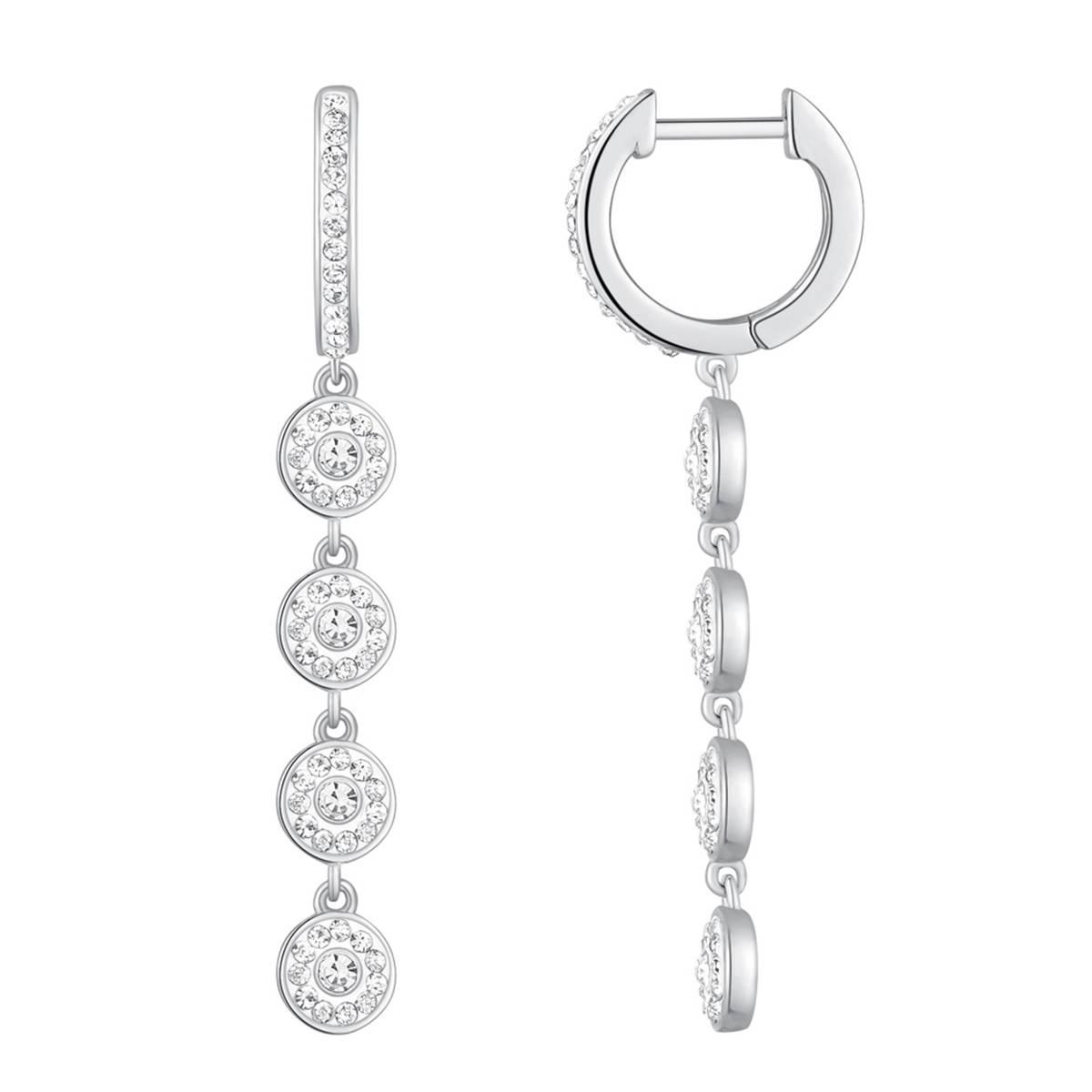 Click here for Candela Sterling Silver Multi Crystal Disc Dangle... prices
