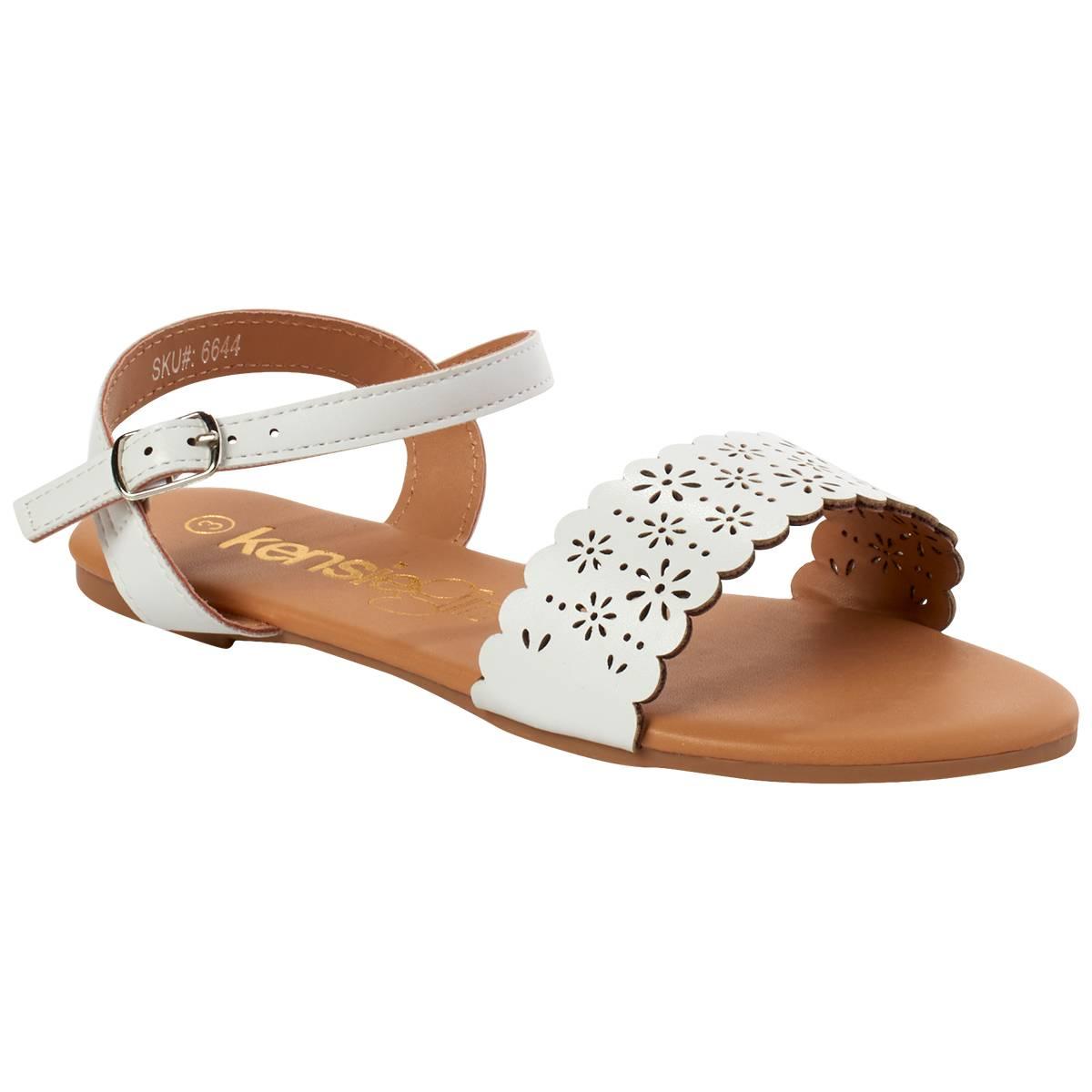 Click here for Big Girls Kensie Girl Perforated Scalloped Buckle... prices