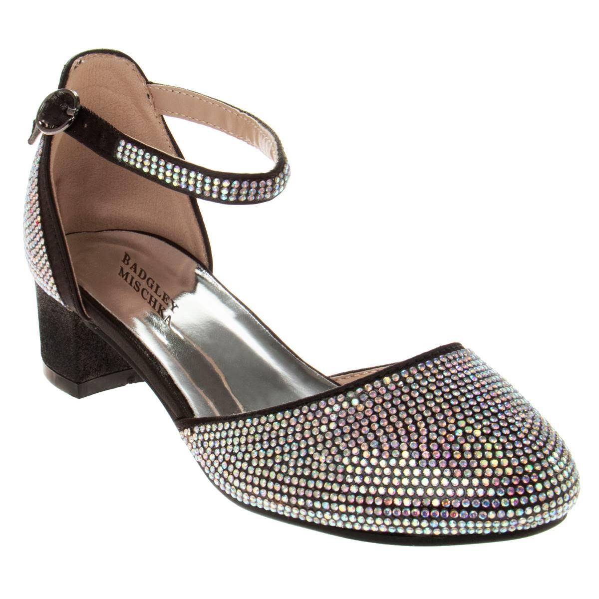 Click here for Big Girls Badgley Mischka Block Heeled Dress Heels prices