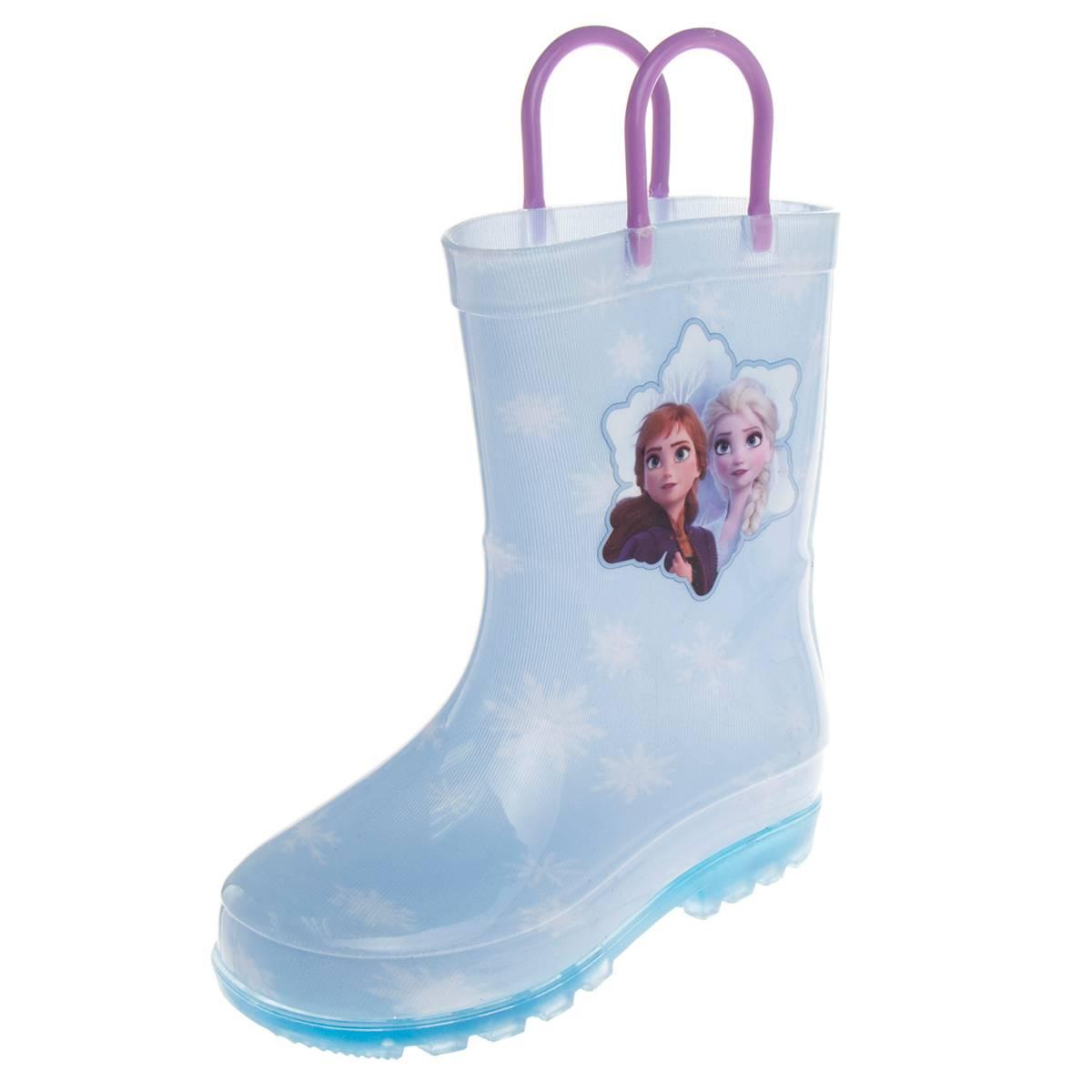 Click here for Little Girls Disney Frozen Anna & Elsa Rain Boots prices