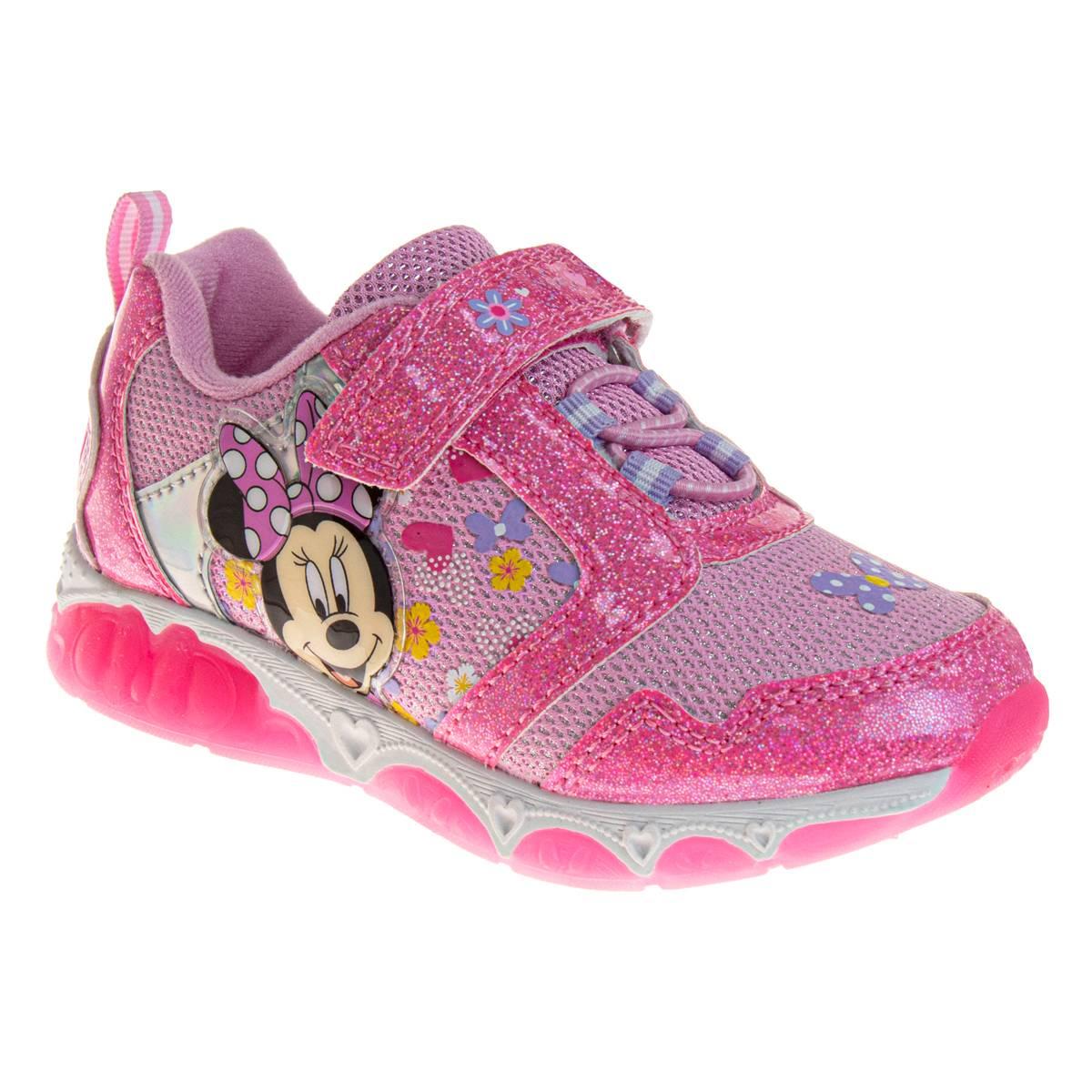 Click here for Little Girls Disney Minnie Mouse Pink Light-Up Sne... prices
