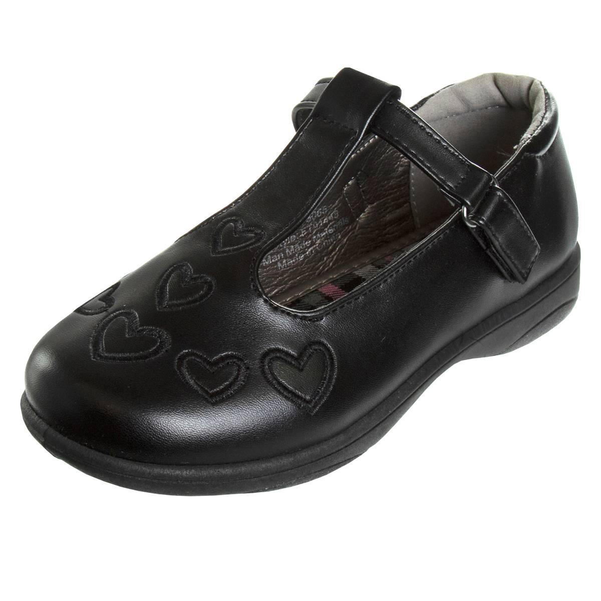 Little Girls French Toast(R) T-Strap Heart Flats