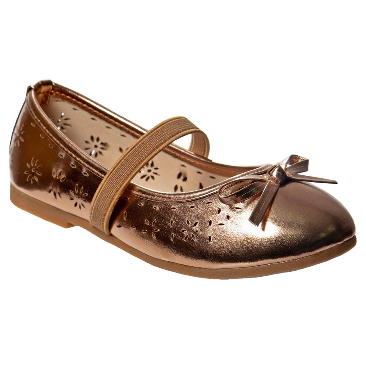Click here for Little Girls Kensie Girl Metallic Ballerina Flats... prices