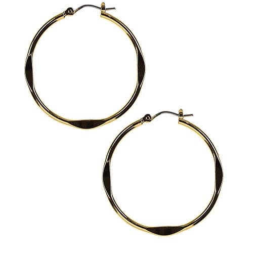 Click here for Nine West Medium Gold-Tone Hoop Pierced Earrings prices
