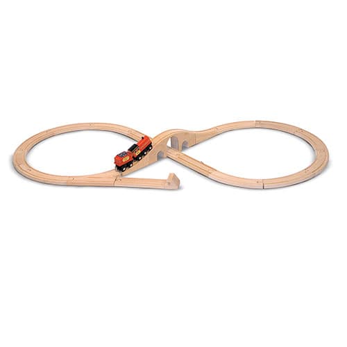 Melissa & Doug Wooden Figure-8 Train Set - Ages 3+