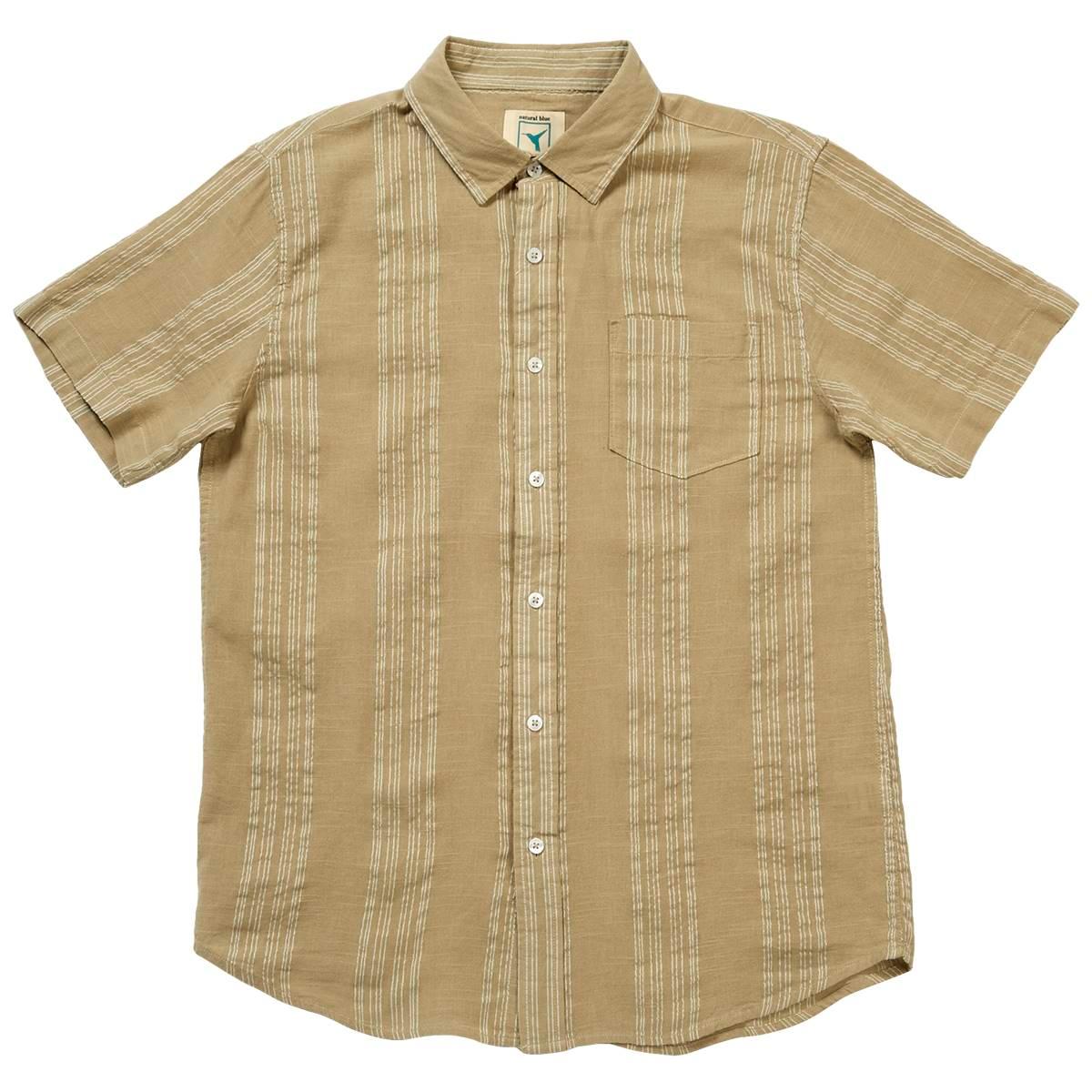 Click here for Mens Natural Blue by Visitor Vertical Striped Butt... prices