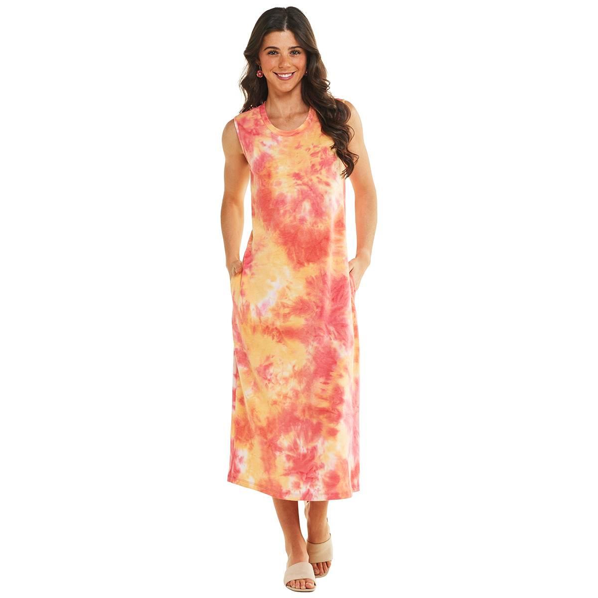 Click here for Womens Connected Apparel Sleeveless Knit Tie Dye M... prices