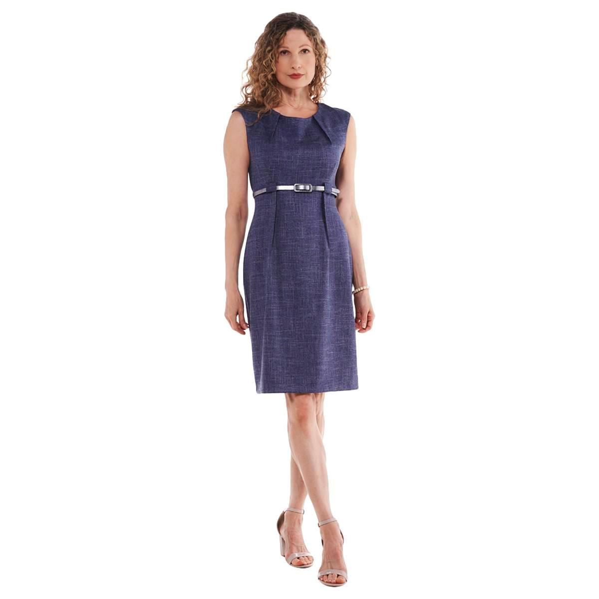 Click here for Womens Connected Apparel Sleeveless Sheath Dress w... prices