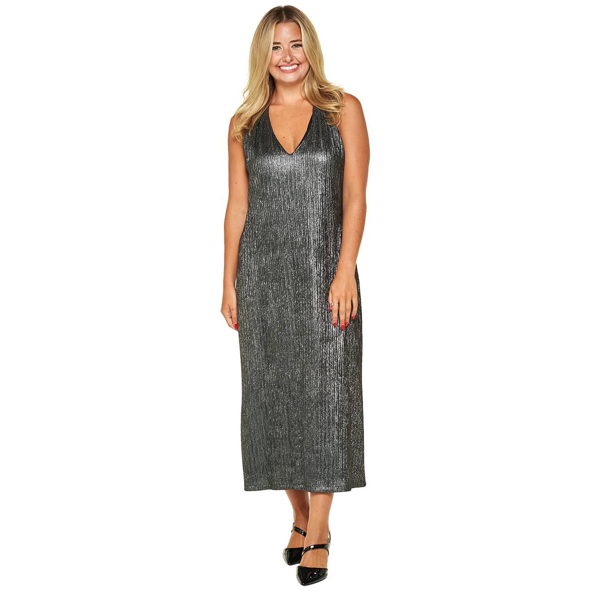 Click here for Womens Connected Apparel Sleeveless V-Neck Solid M... prices