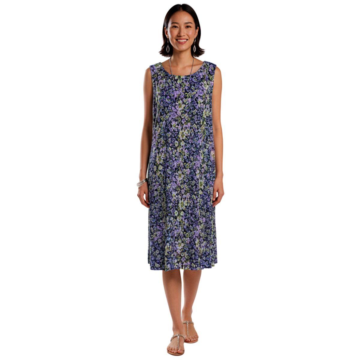 Click here for Plus Size Connected Apparel Floral Shift Dress wit... prices