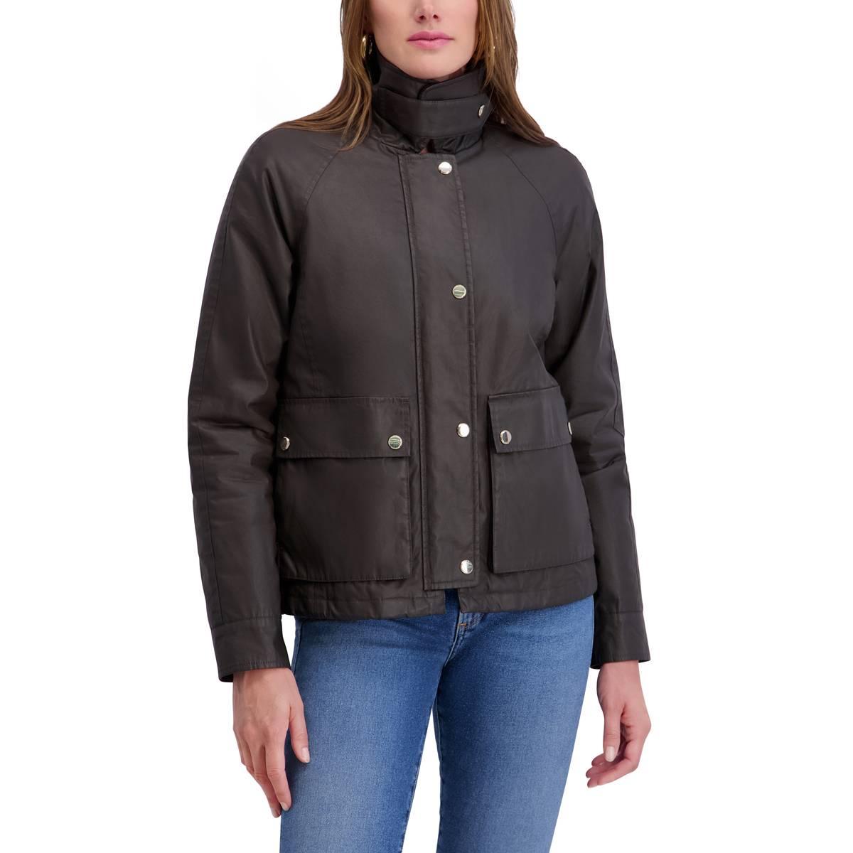 Click here for Womens Kensie Waxed Cotton Barn Jacket prices