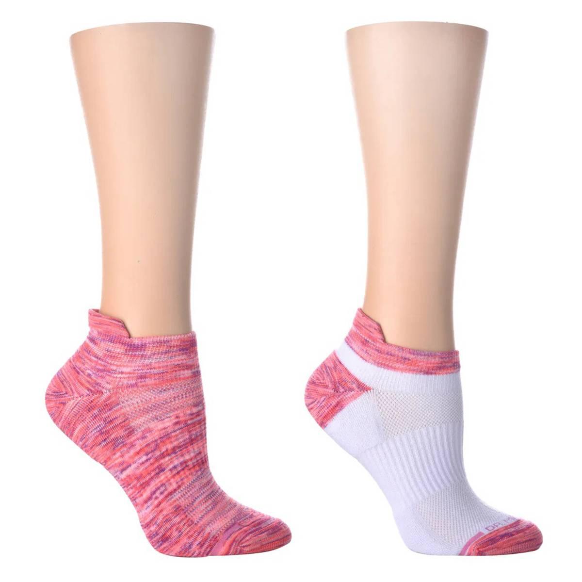 Click here for Womens Dr. Motion 2pk. Space Dye Low Cut Socks prices