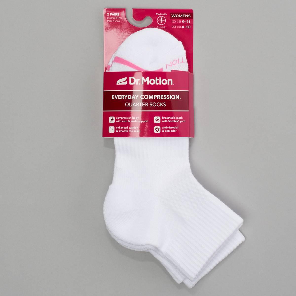 Click here for Dr. Motion 2pk. Basic Rib Quarter Compression Sock... prices