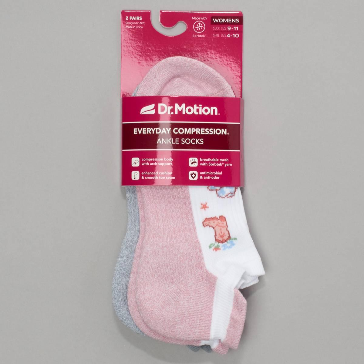 Click here for Womens Dr. Motion 2pk. Cowgirl Low Cut Compression... prices