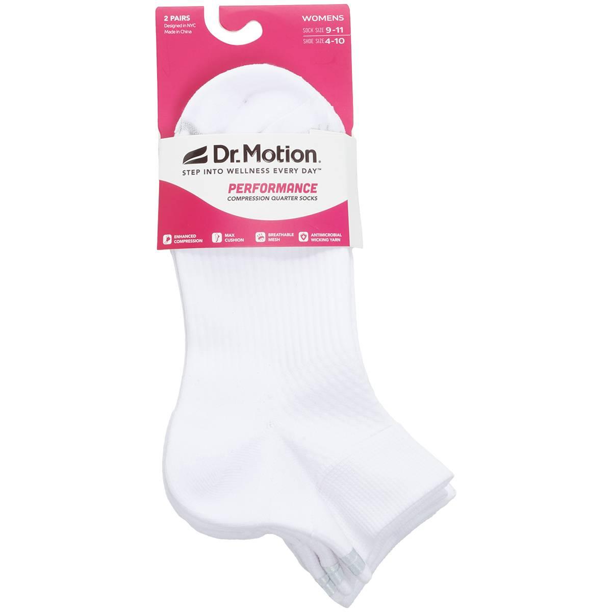Click here for Womens Dr. Motion Quarter Socks prices