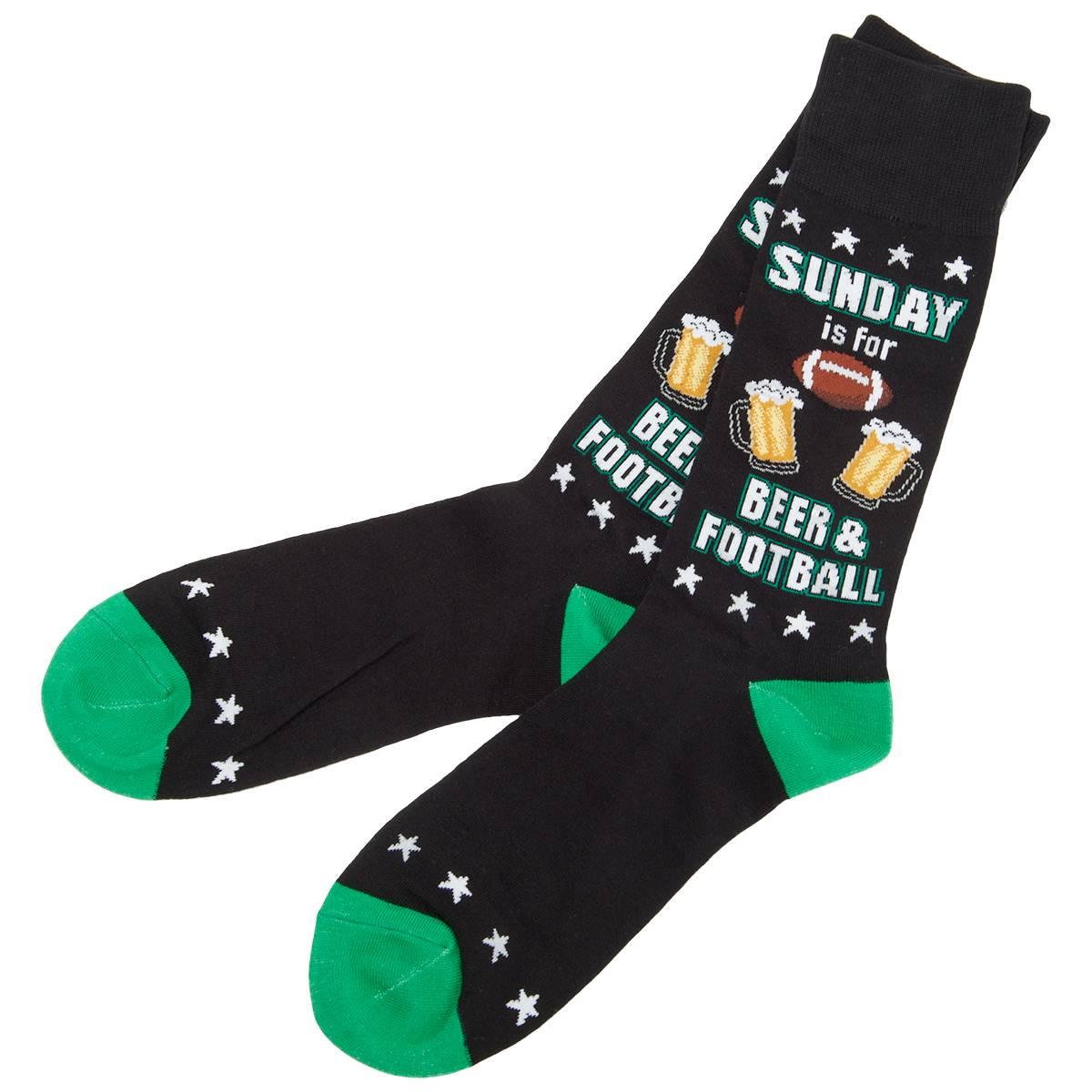Click here for Mens Davco(R) Sunday Beer & Football Crew Socks -... prices