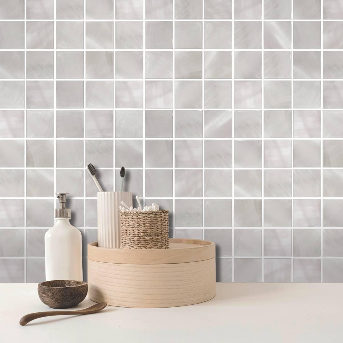 Click here for RoomMates(R) Pearl Square Peel & Stick Tile Backsp... prices