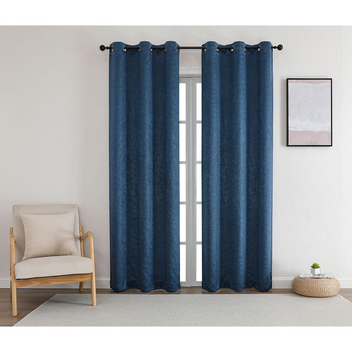 Click here for Bard Embroidered 2pk Blackout Grommet Curtains prices