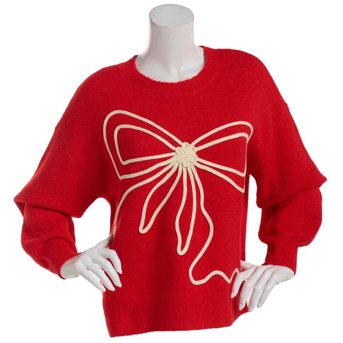 Click here for Womens Nanette Lepore Long Sleeve Soutache Bow Det... prices