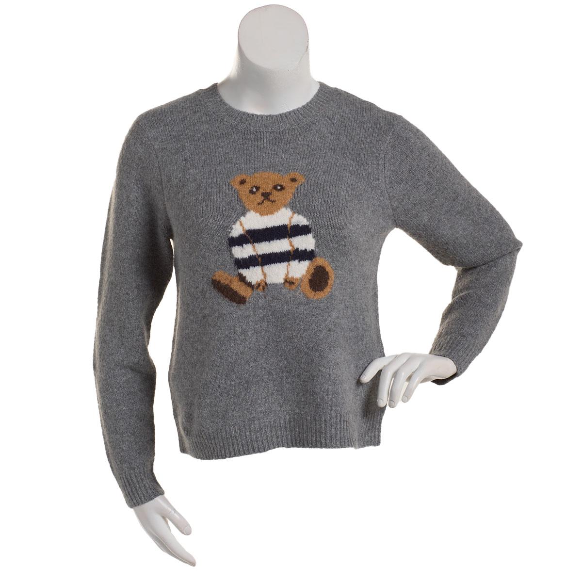 Click here for Womens Nanette Lepore Long Sleeve Crew Neck Bear S... prices