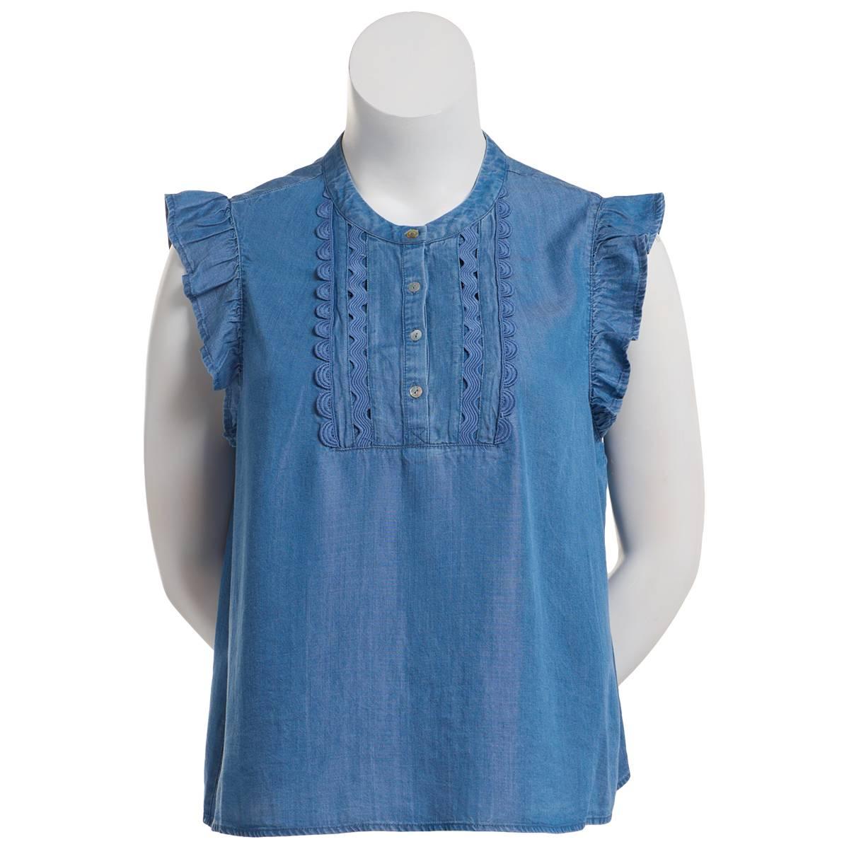 Click here for Womens Nanette Lepore Embroidered Flutter Sleeve H... prices
