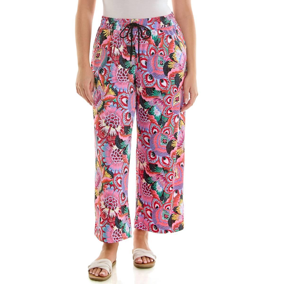 Click here for Petite Zac & Rachel Pull On Abstract Floral Wide L... prices