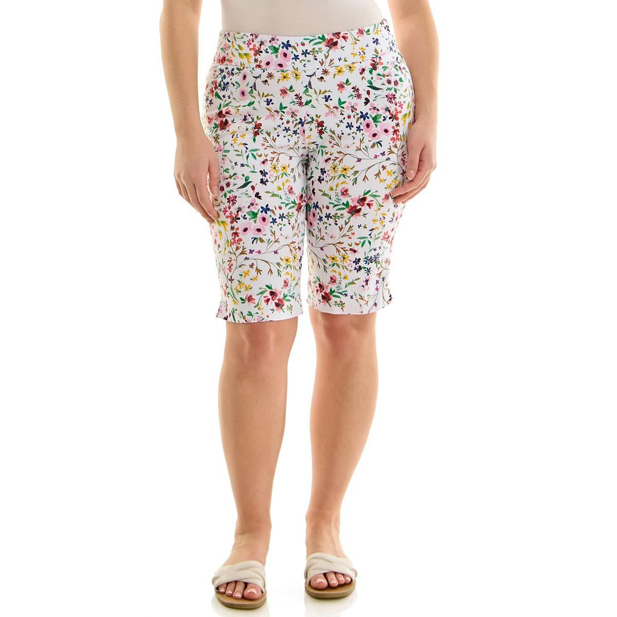 Click here for Womens Zac & Rachel Pull On Ditsy Floral Bermuda S... prices