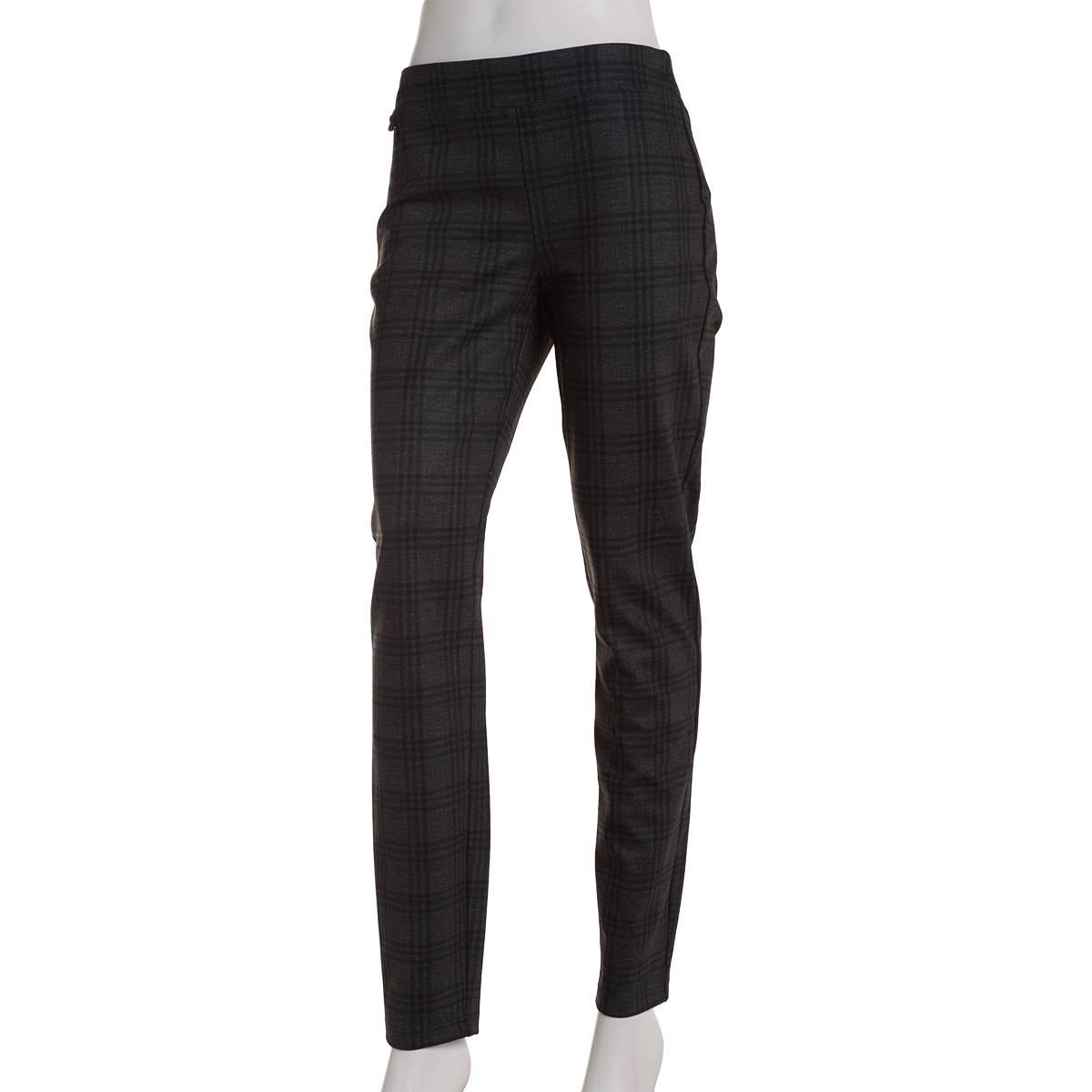 Click here for Womens Zac & Rachel Pull On Plaid Compression Pant... prices