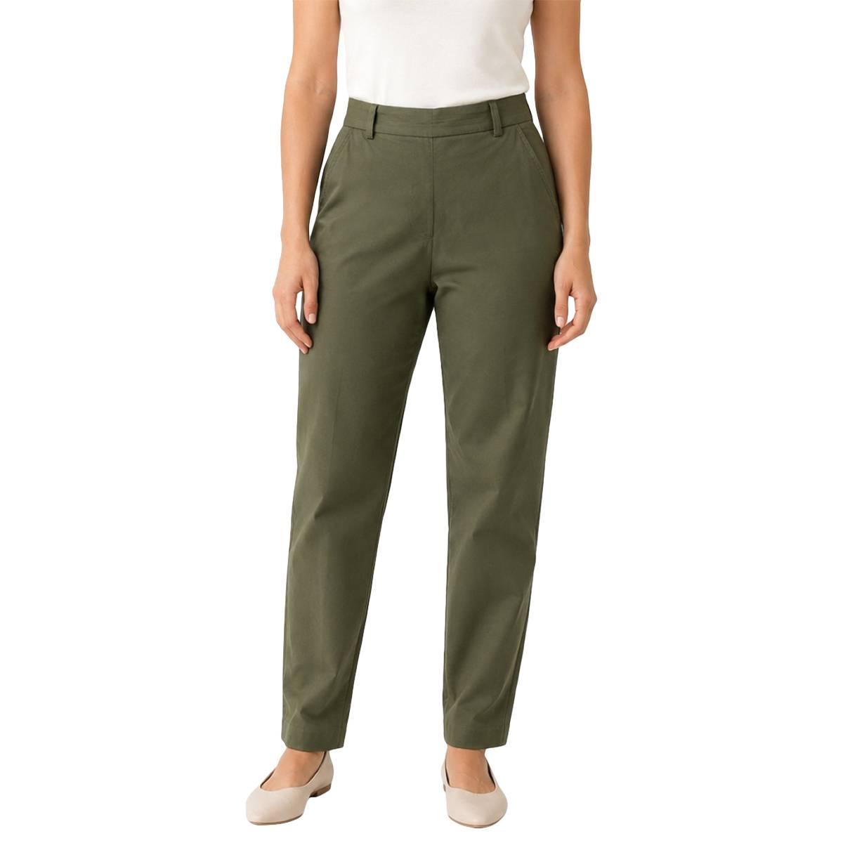 Click here for Womens Zac & Rachel Solid Front Pleat Pull On Pant... prices