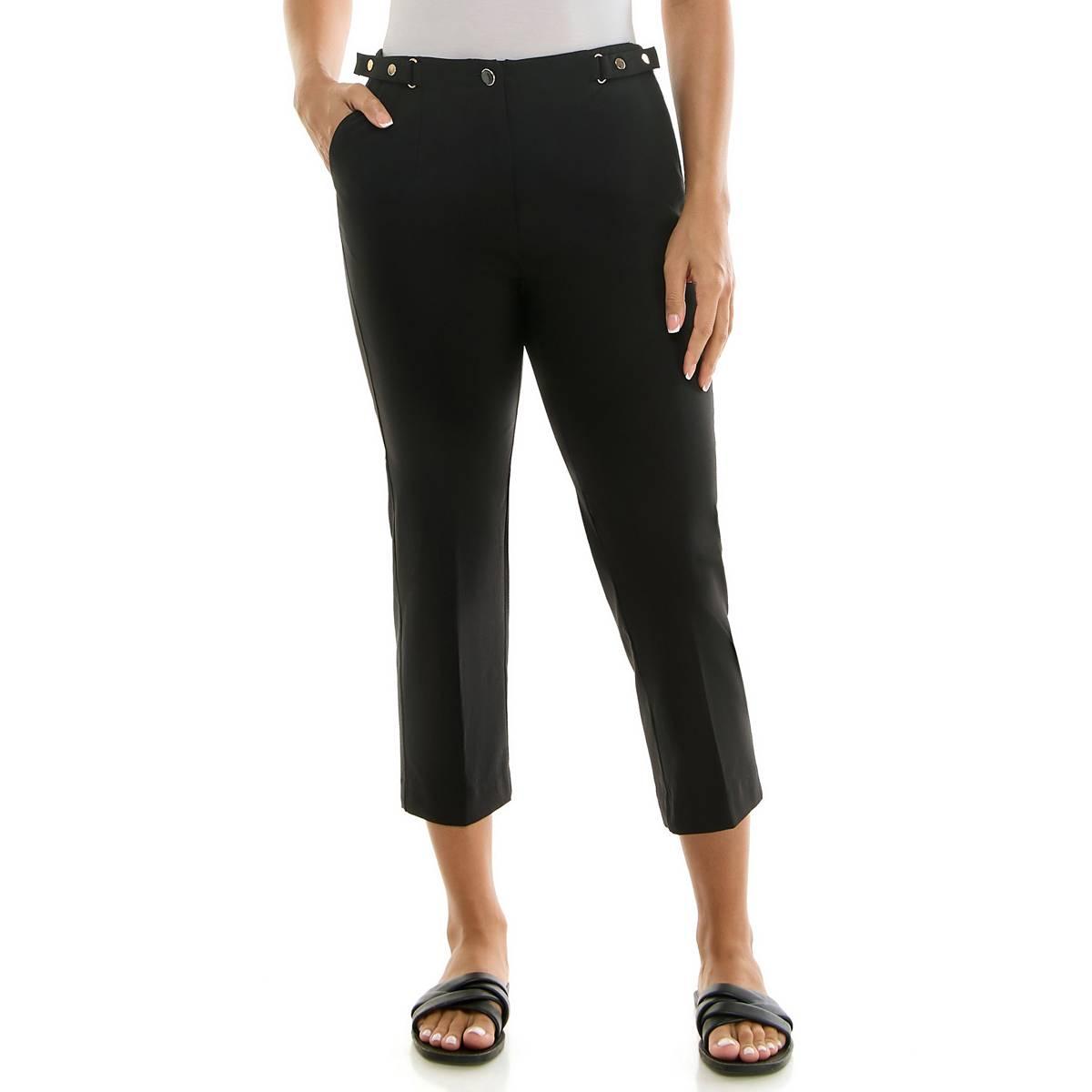 Click here for Womens Zac & Rachel Solid Capris with Hardware prices