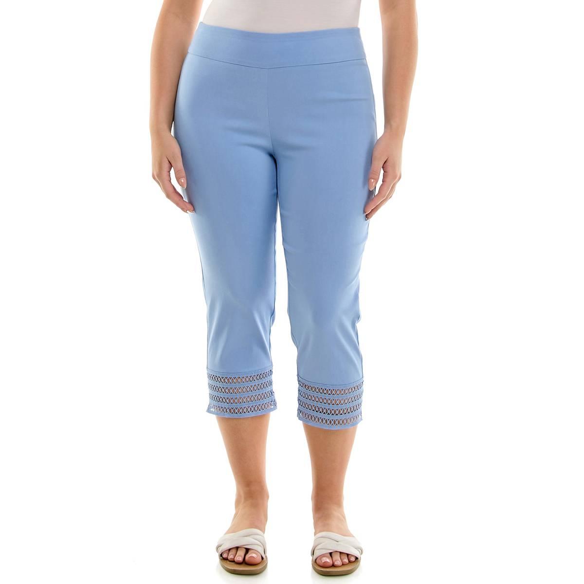 Click here for Womens Zac & Rachel Pull On Lace Ankle Detail Capr... prices