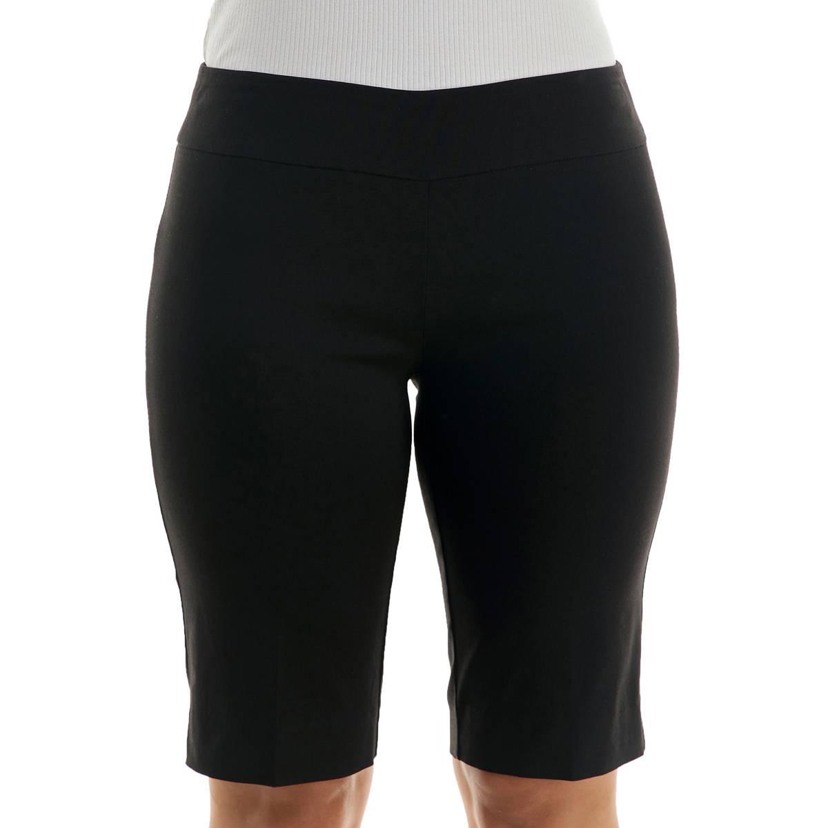 Click here for Womens Zac & Rachel Solid Pull On Bermuda Shorts prices