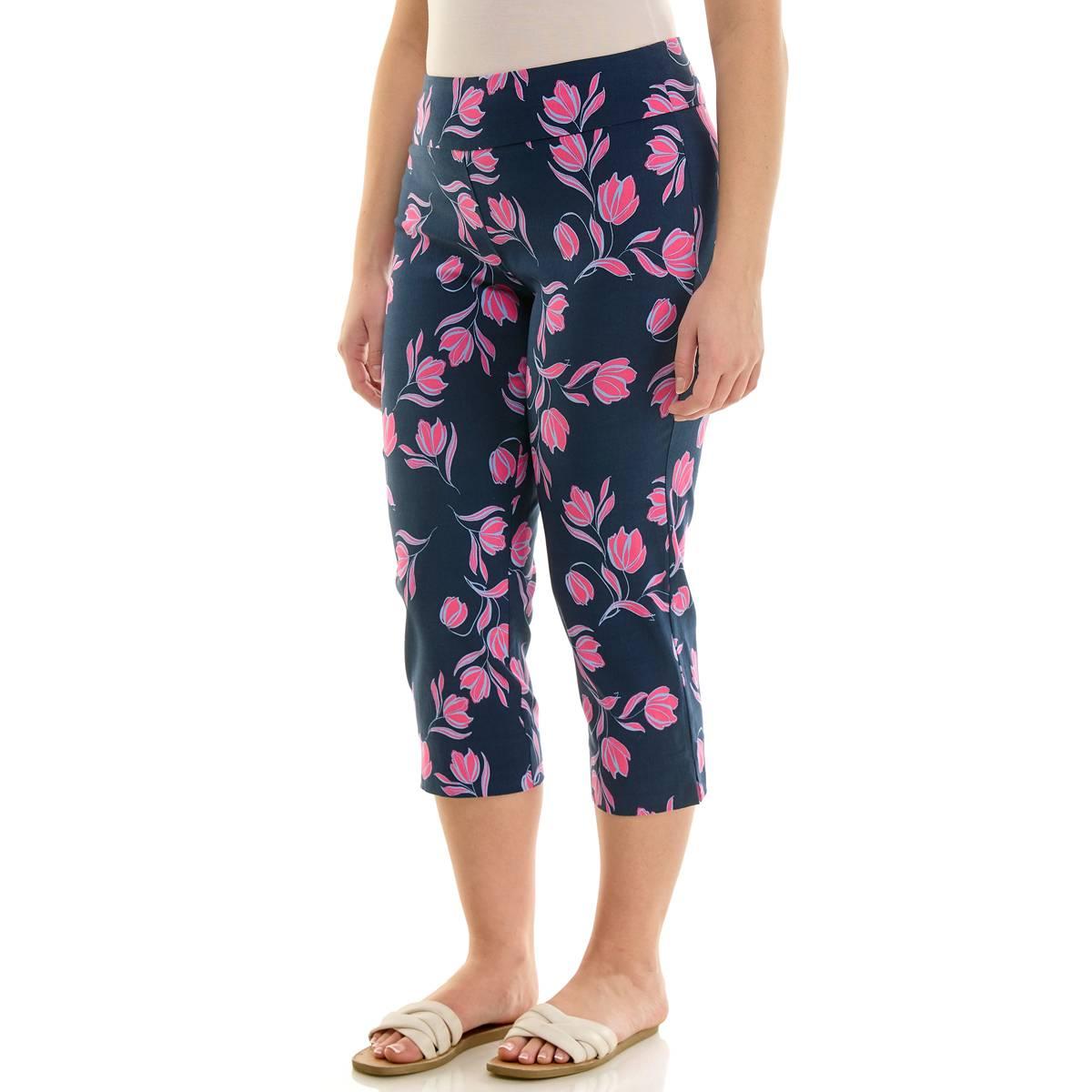 Click here for Petite Zac & Rachel Pull On Floral Millennium Capr... prices