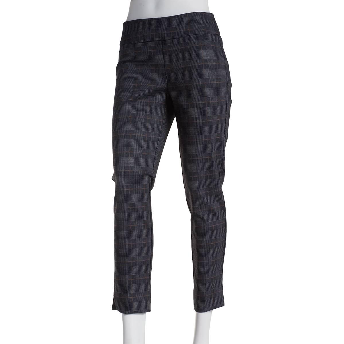 Click here for Petite Zac & Rachel Pull On Plaid Compression Pant... prices