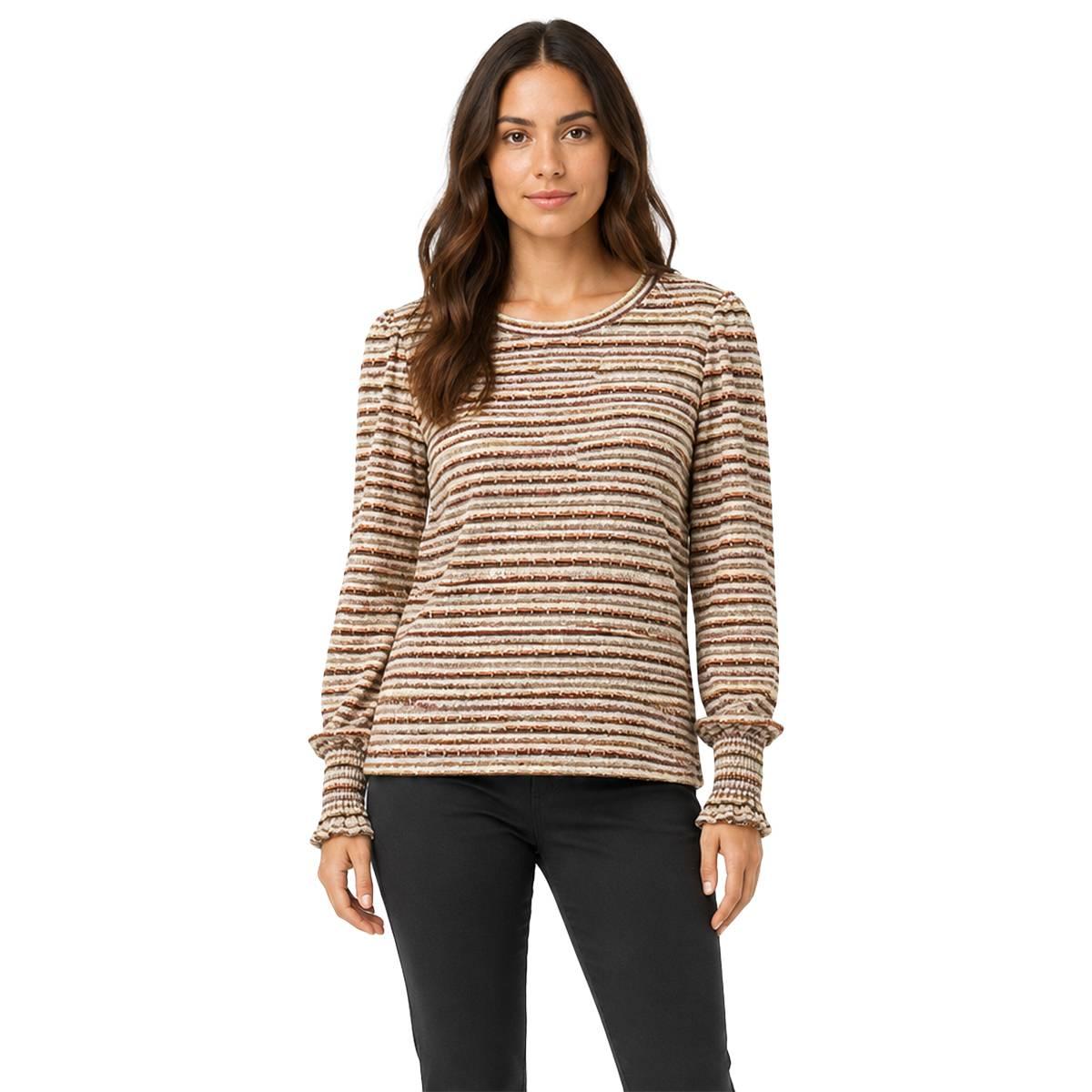 Click here for Womens Zac & Rachel Long Sleeve Smocked Sleeve Str... prices