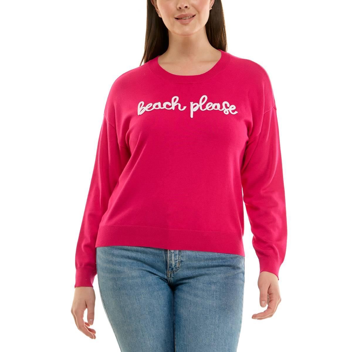 Click here for Womens Zac & Rachel Long Sleeve Solid Knit Beach P... prices