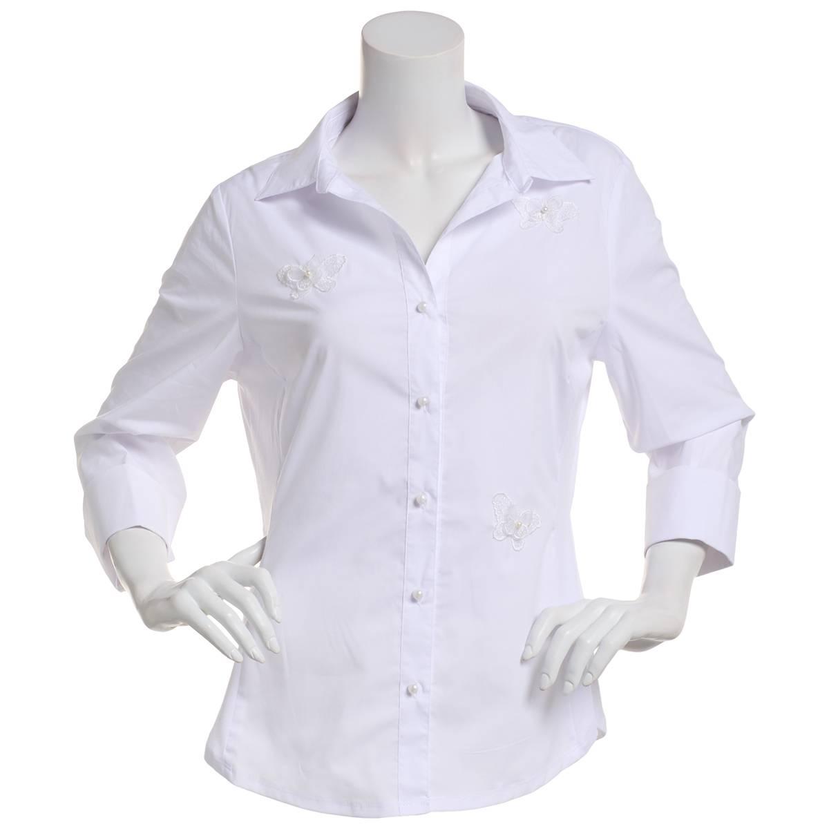 Click here for Womens Zac & Rachel 3/4 Roll Sleeve Button Down Bu... prices