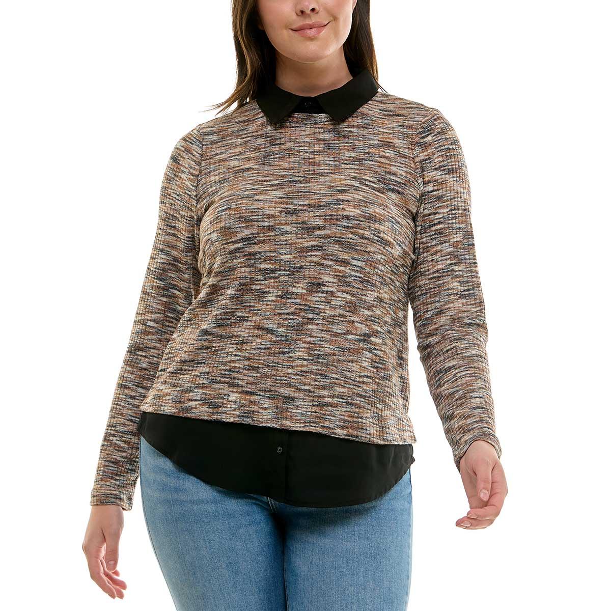 Click here for Womens Zac & Rachel Two in One Space Dye Melange S... prices