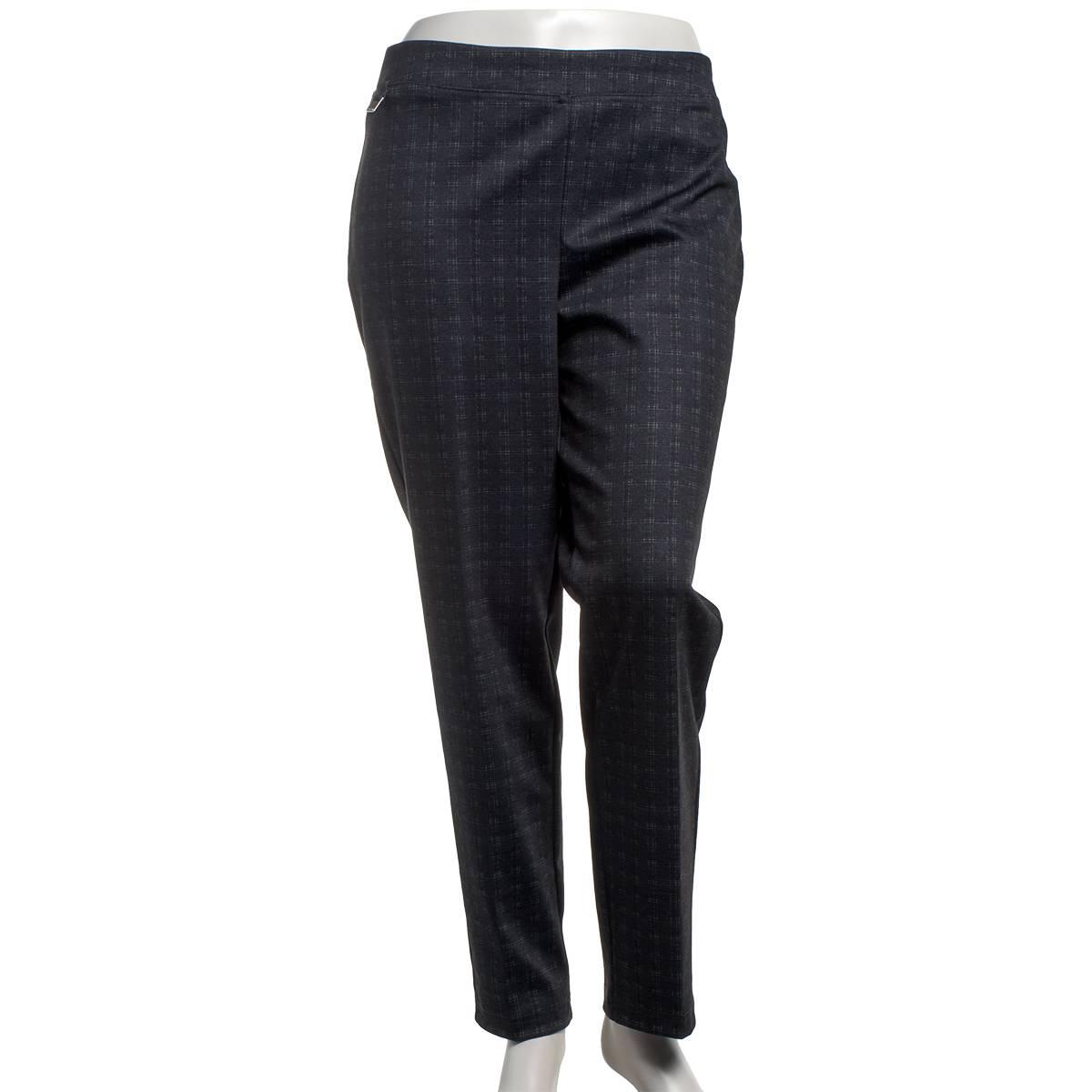 Click here for Plus Size Zac & Rachel Plaid Compression Pants wit... prices