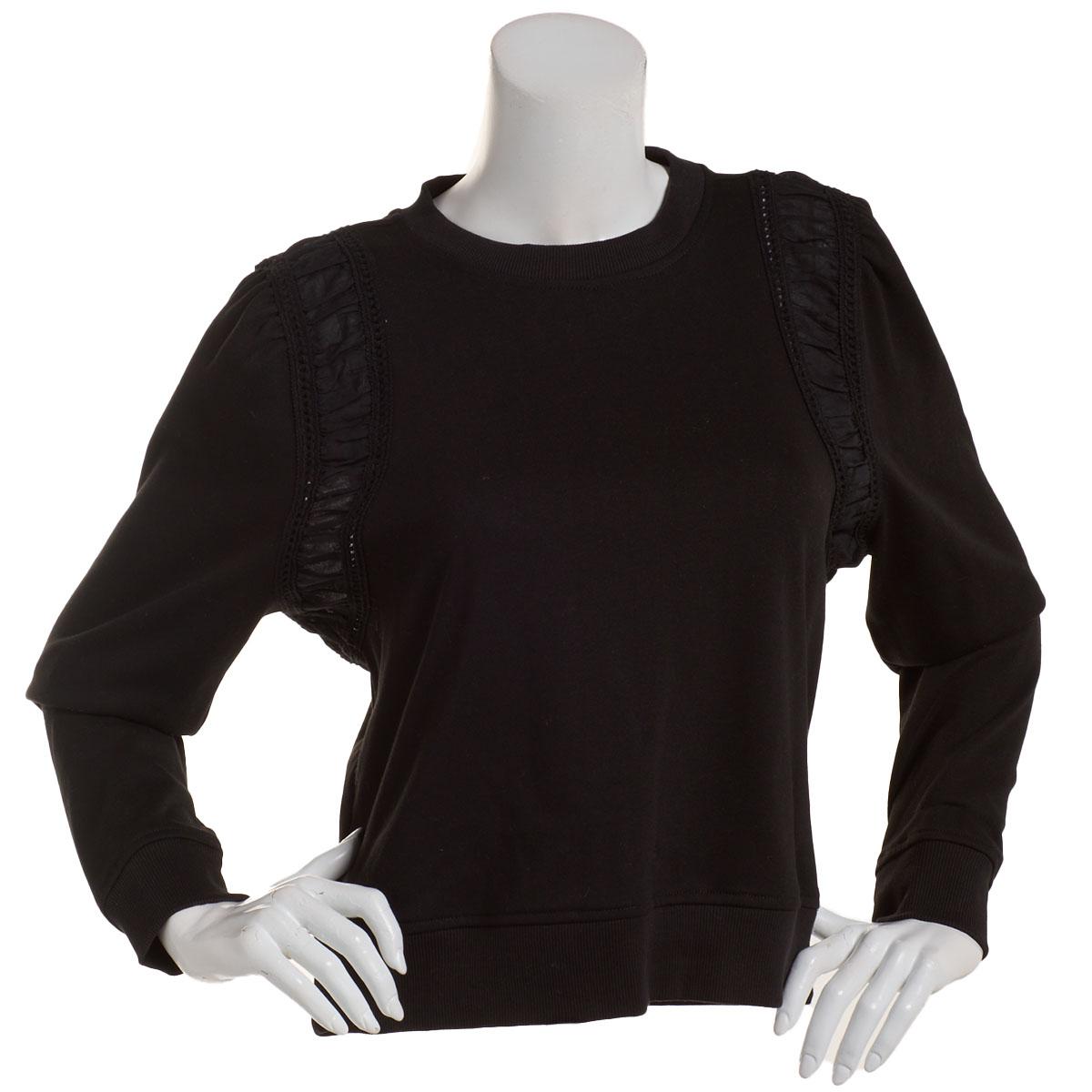 Click here for Womens Nicole Miller Long Sleeve with Lace French... prices