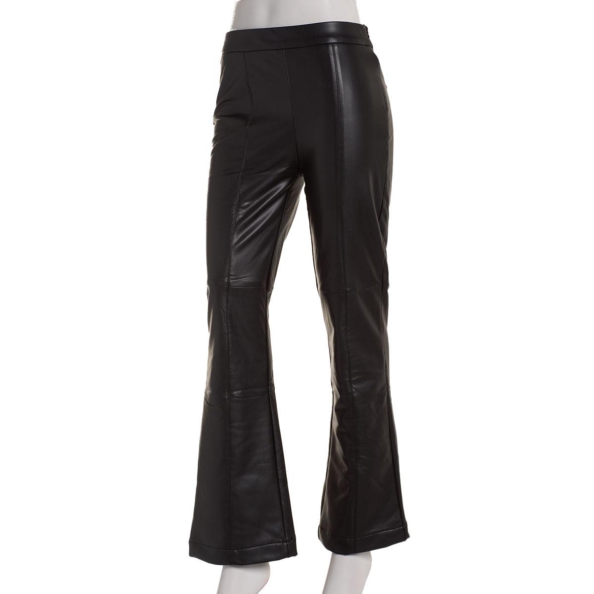 Click here for Womens Nicole Miller Vegan Leather Pull On Pants prices