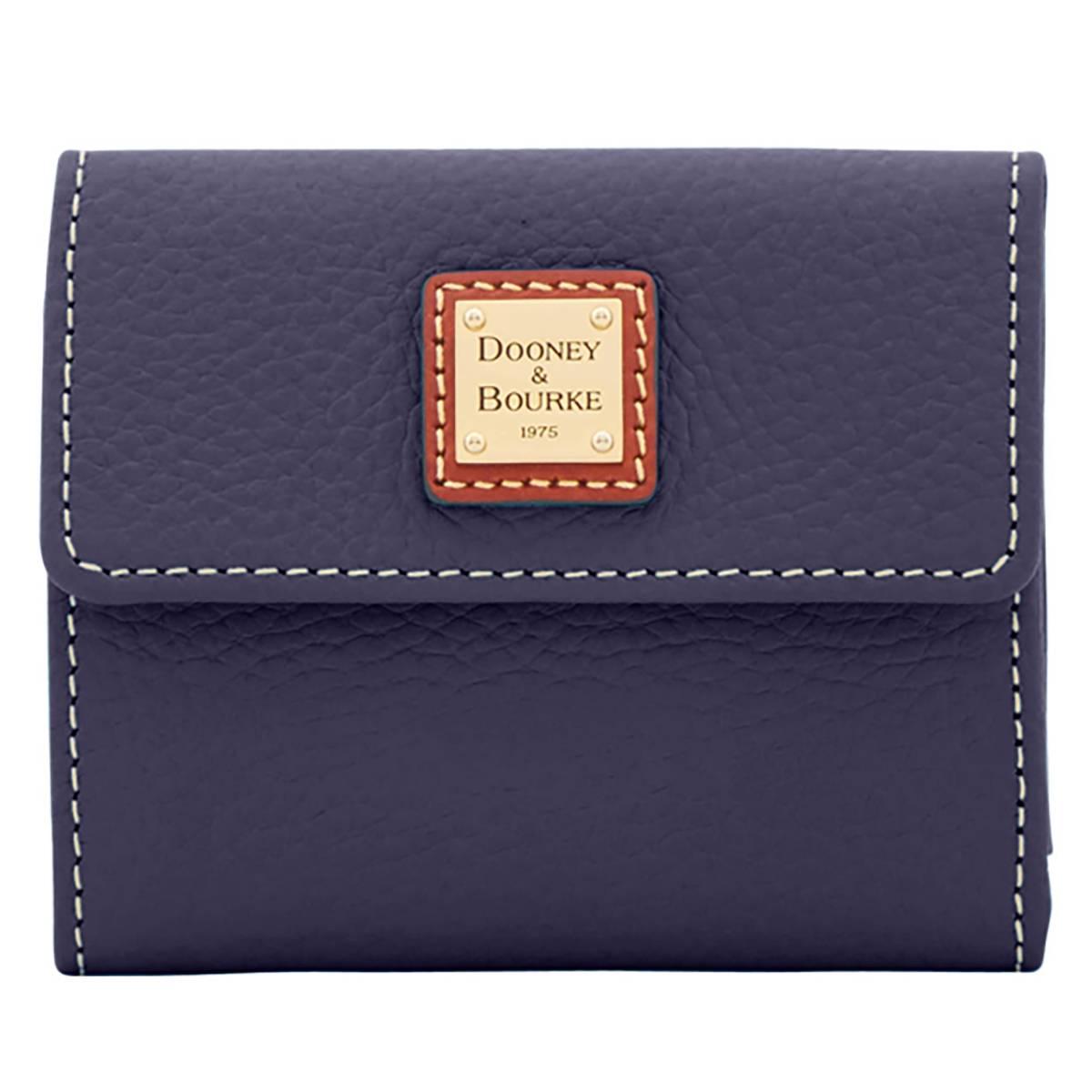 Click here for Dooney & Bourke Pebble Grain Small Flap Wallet prices