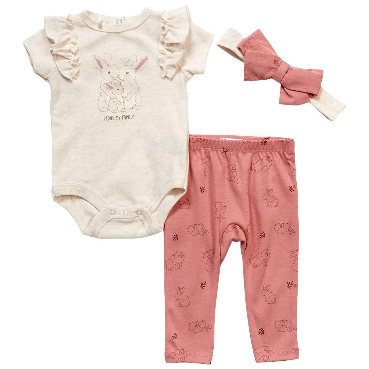 Click here for Baby Girl (NB-9M) Quiltex(R) 3pc. Love My Family P... prices